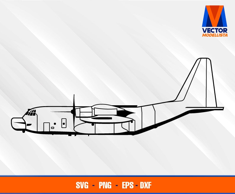 Mc-130h Combat Talon Ii Airplane SVG - EPS - PNG - Dxf Vector Art - Us ...