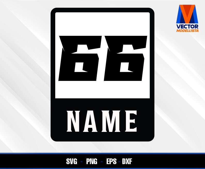 Race Car Number Plate Racing Numbers and Alphabet SVG EPS PNG Dxf ...