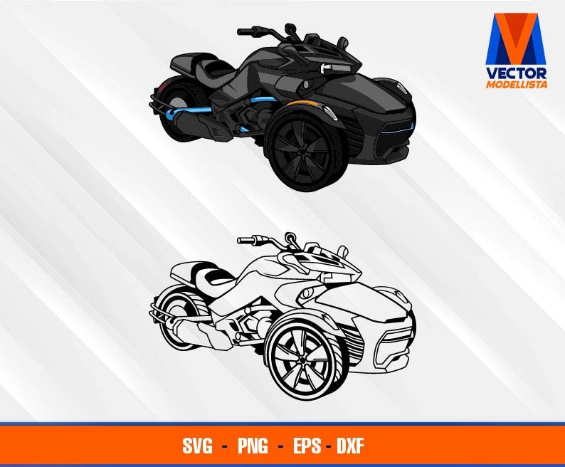 2023 Spyder F3-S Special Series Three Wheeler Motorcycle EPS SVG PNG ...