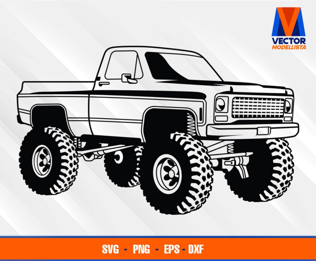 1979 K10 Pickup Lifted SVG - EPS - PNG - Dxf Vector Art - Cricut ...
