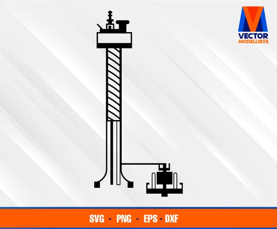 Floating Platform Oil Platform EPS SVG PNG Dxf Vector - Etsy