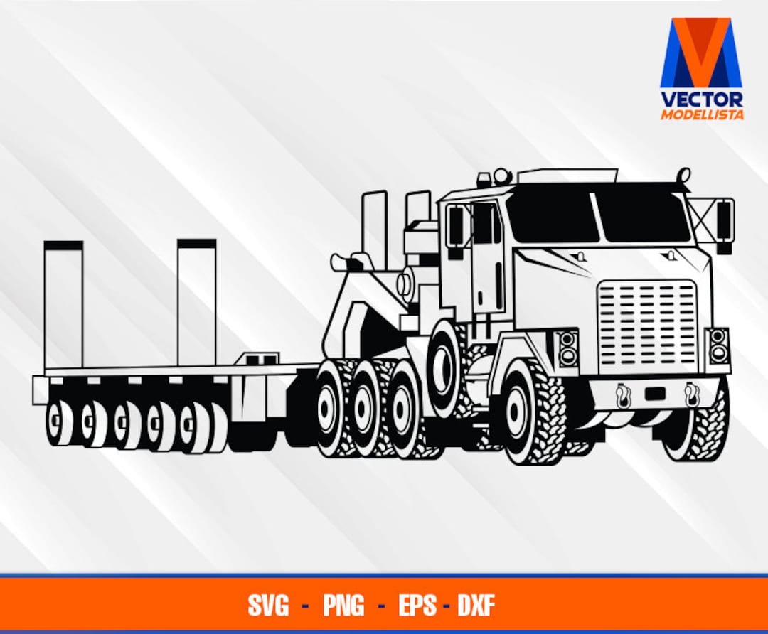 Oshkosh M1070 U.S. Army Tank Transporterus EPS - SVG - PNG - Dxf Vector ...