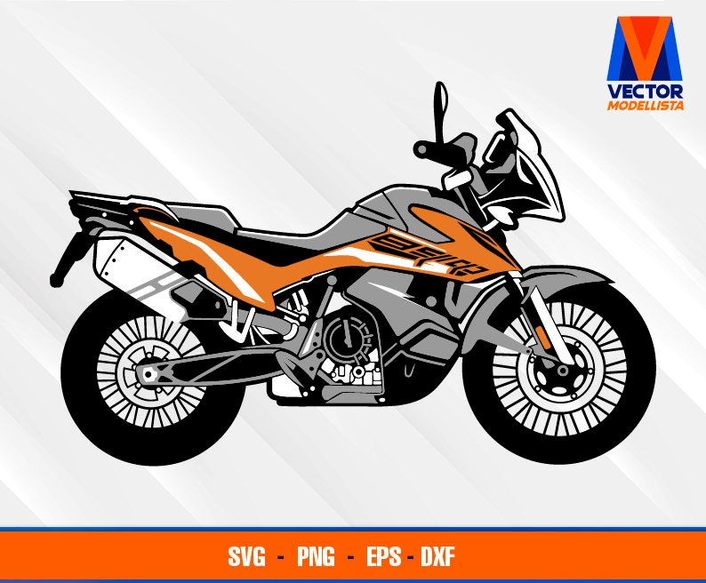 KTM 890 Adventure Motorcycle EPS SVG png Dxf Vector Art - Etsy España