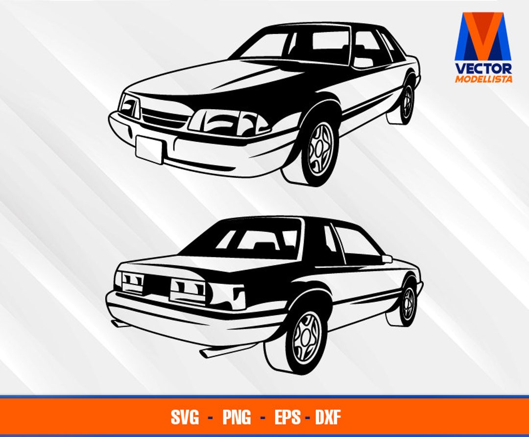 1992 Fox Body Lx EPS - SVG - PNG - Dxf Vector Art - Cricut - Silhouette ...