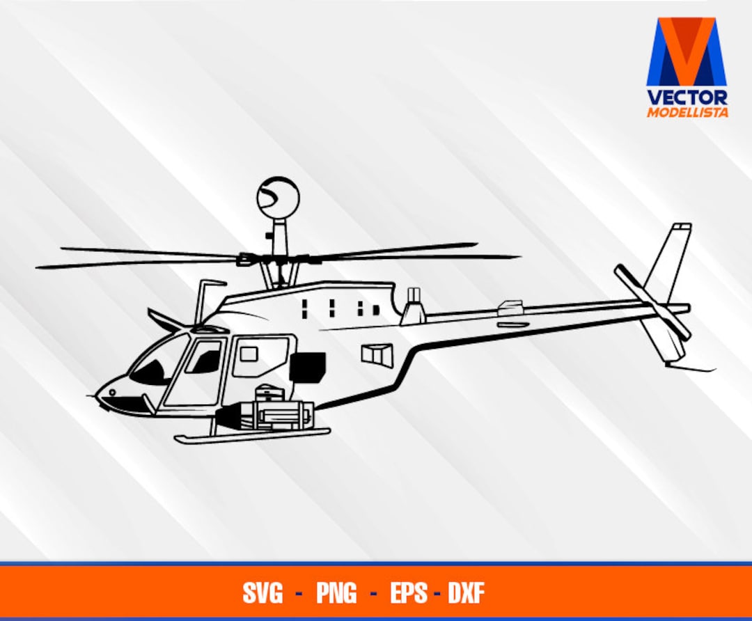 Oh-58d Kiowa Warrior SVG - EPS - PNG - Dxf Vector Art - Us Air Force ...