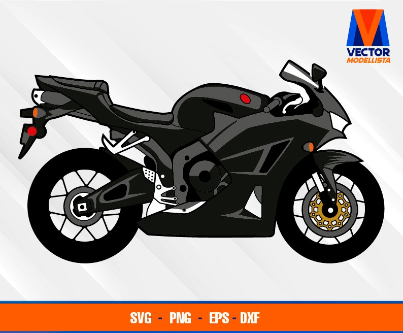 CBR600RR Motorcycle EPS SVG PNG Dxf Vector Art Cricut Silhouette Cameo ...