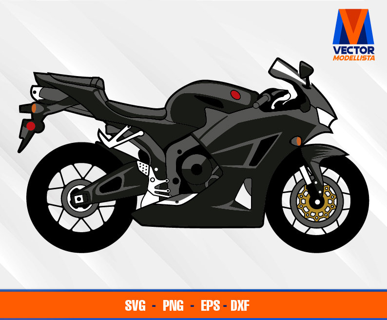 CBR600RR Motorcycle EPS SVG PNG Dxf Vector Art Cricut Silhouette Cameo ...