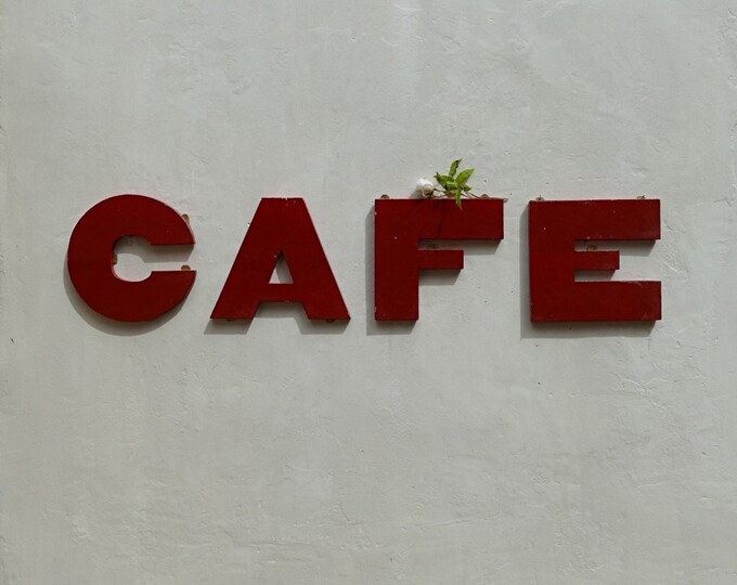 Vintage Cafe Letters, Cafe Sign, Resturant Sign, Vintage Letters 1970s ...