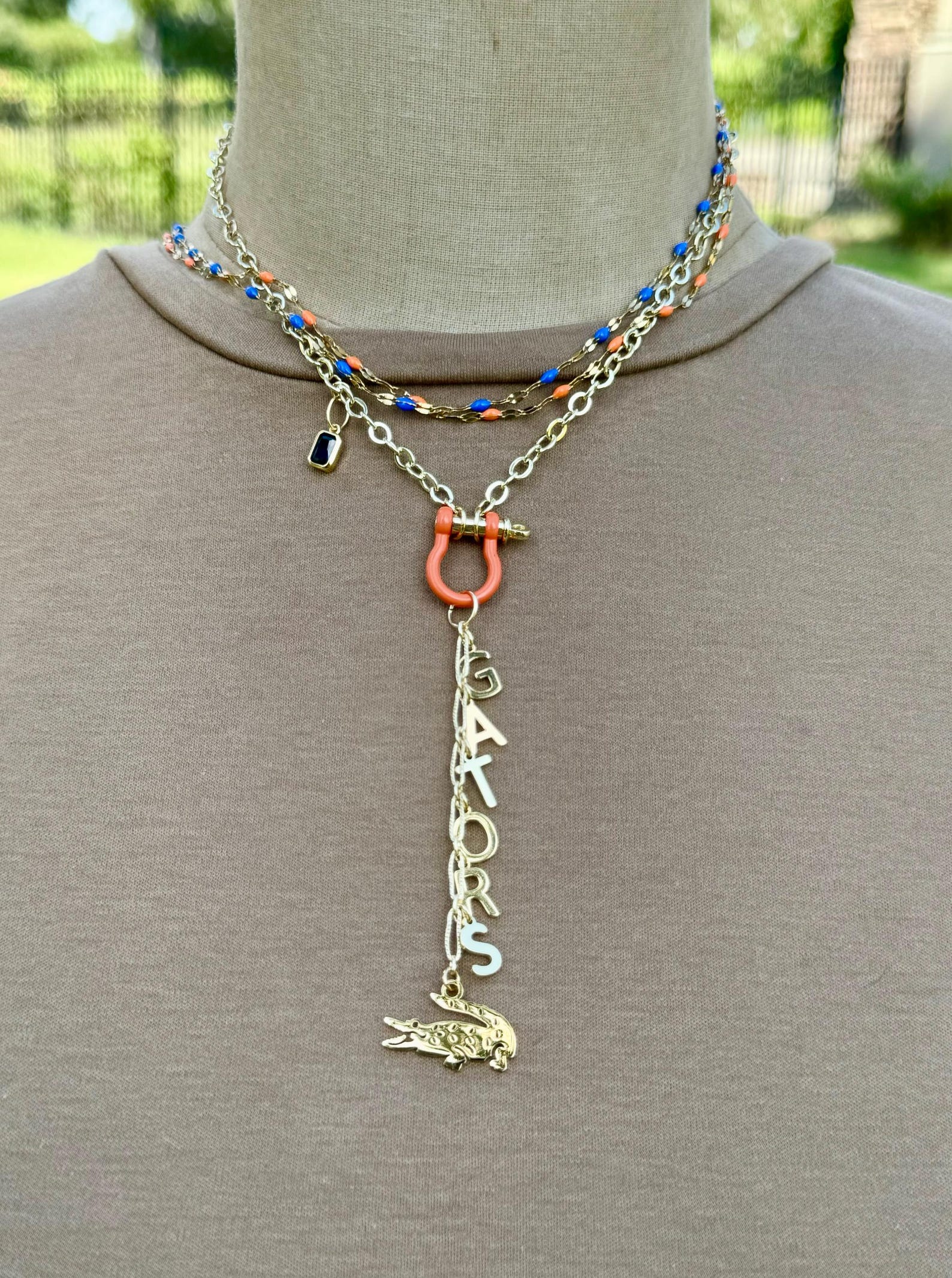 Gators Necklace / Florida Gators Letters Necklace / Gators Letters Y ...
