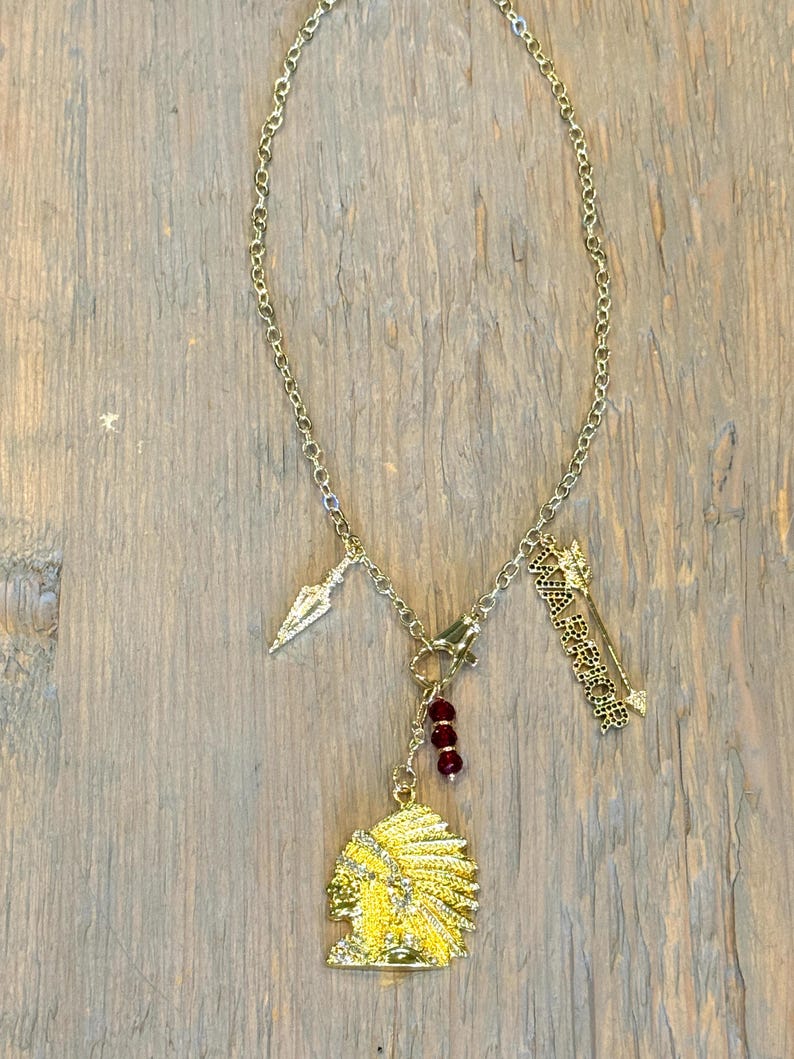 FSU Charm Necklace / Noles Charms Necklace / FSU Game Day Necklace ...