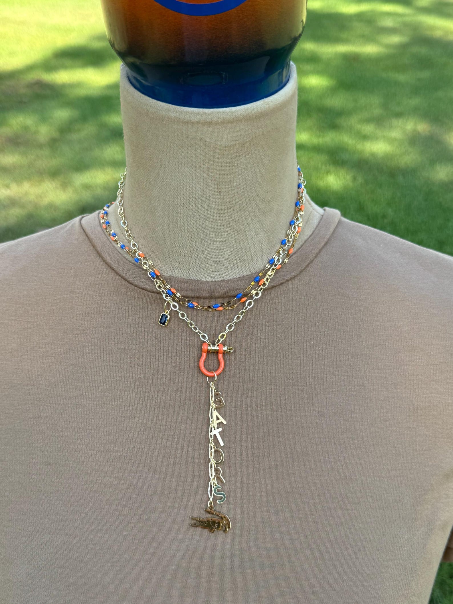 Gators Necklace / Florida Gators Letters Necklace / Gators Letters Y ...
