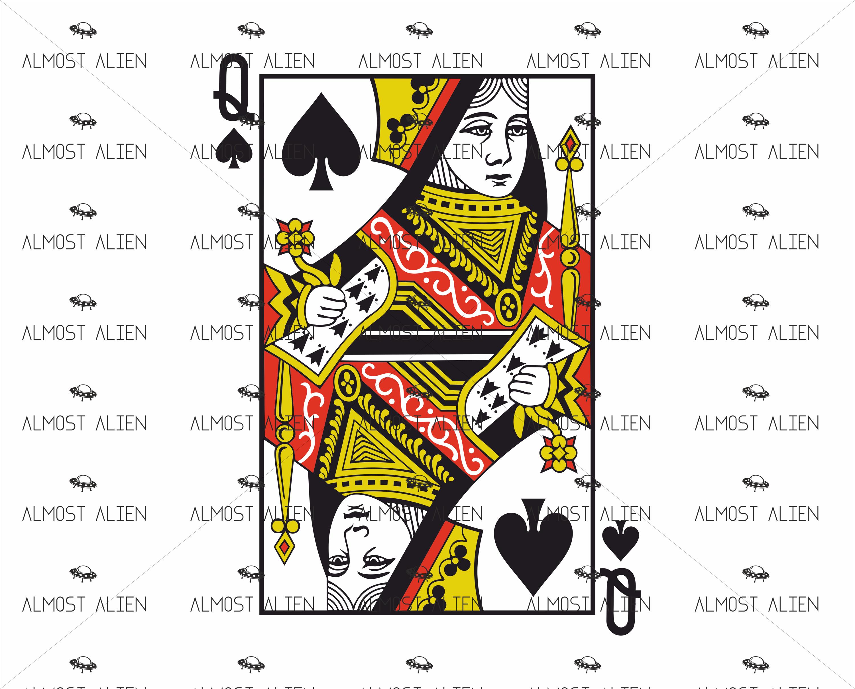 Queen of Spades Playing Cards, SVG Cut File, Instant Download - Etsy