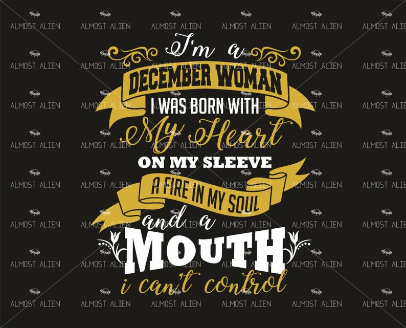 I'm December Woman, SVG Cut File, Instant Download - Etsy