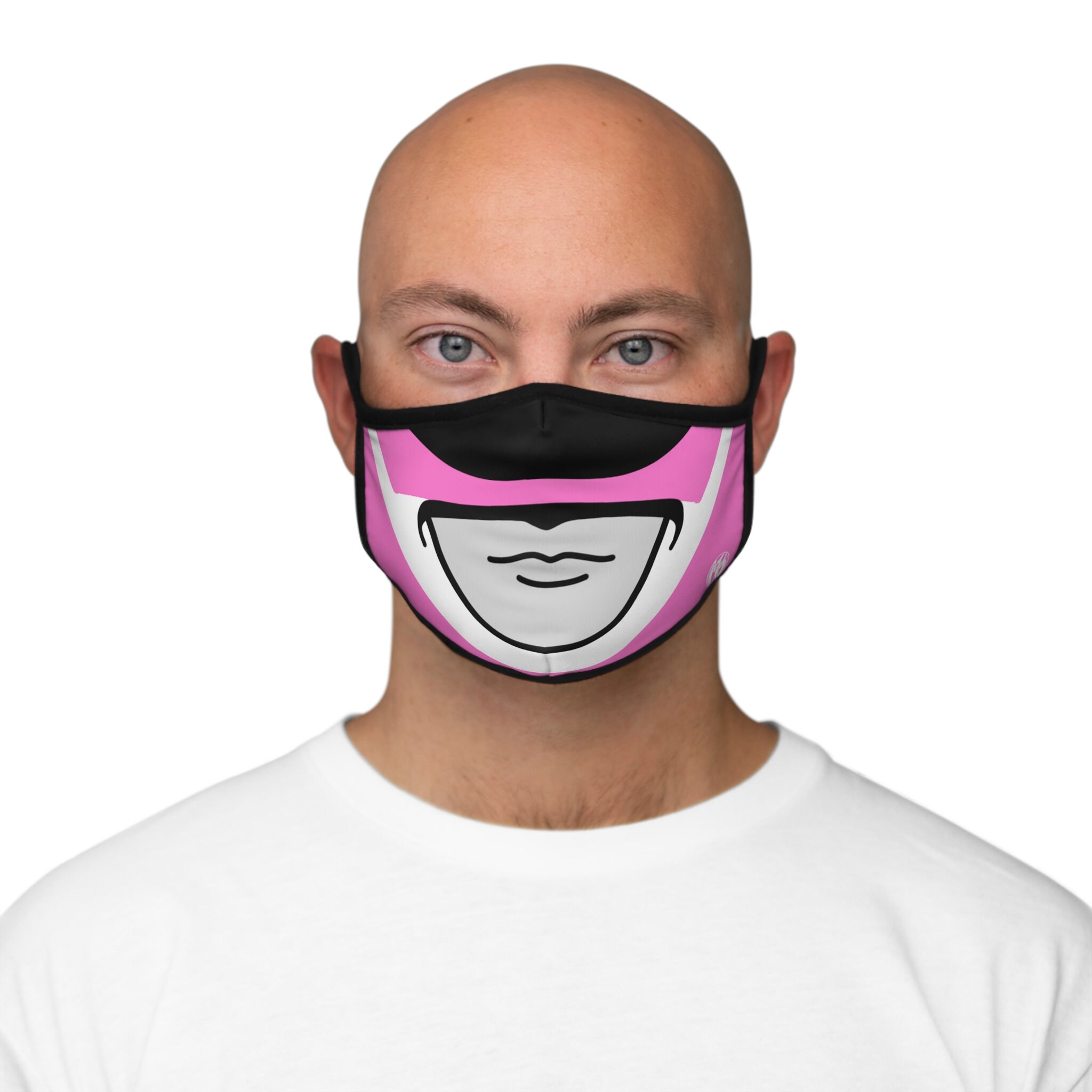 Pink Ranger Facemask, Cute Mouth Mask Power, Pink Pterodactyl Symbol - Etsy