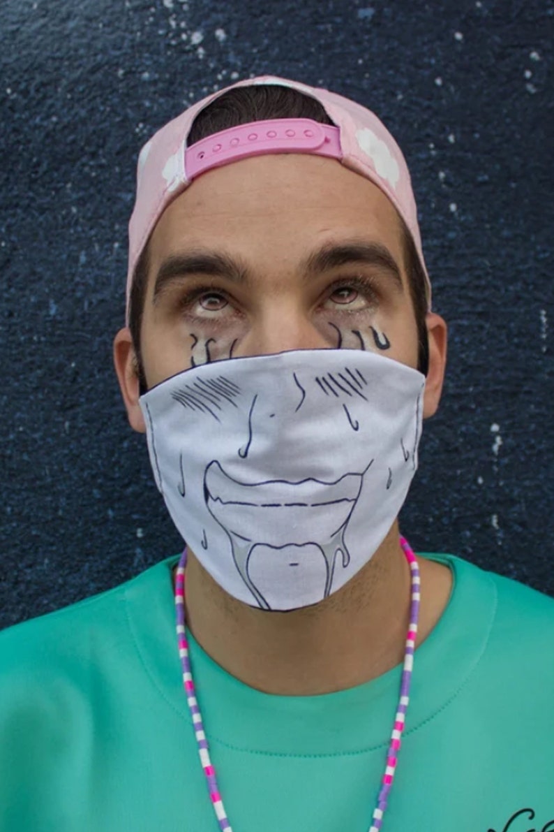 Ahegao Facemask for Anime Weaboo Lover, Manga Mouthmask Anime for Boy ...