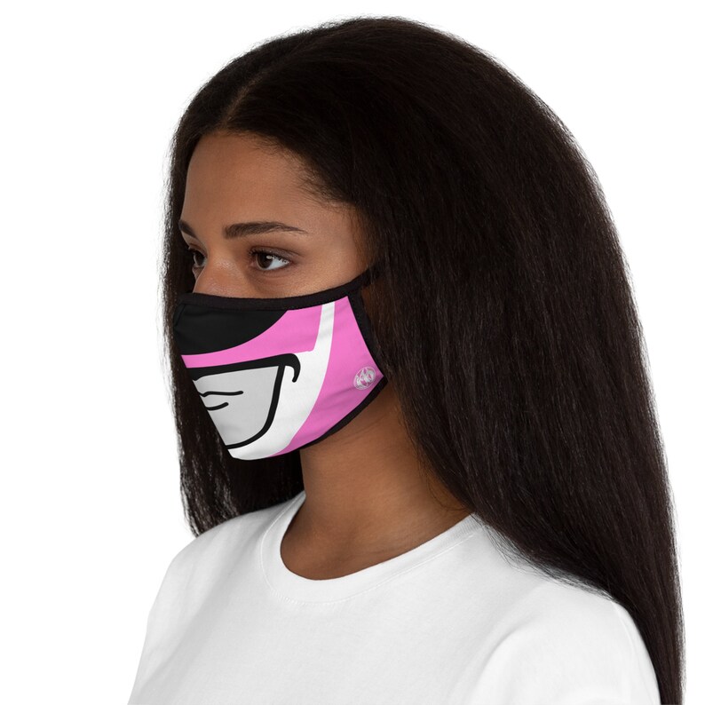 Pink Ranger Facemask, Cute Mouth Mask Power, Pink Pterodactyl Symbol - Etsy