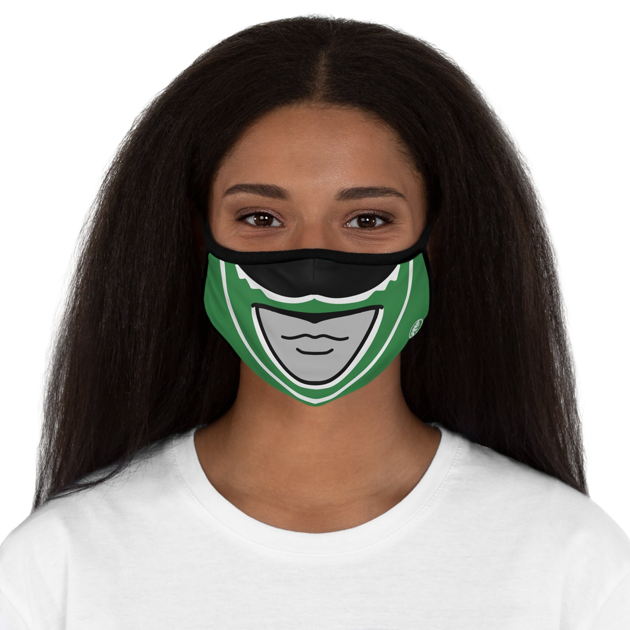 Green Ranger Facemask, Cute Mouth Mask Power, Green Dragonzord Symbol ...