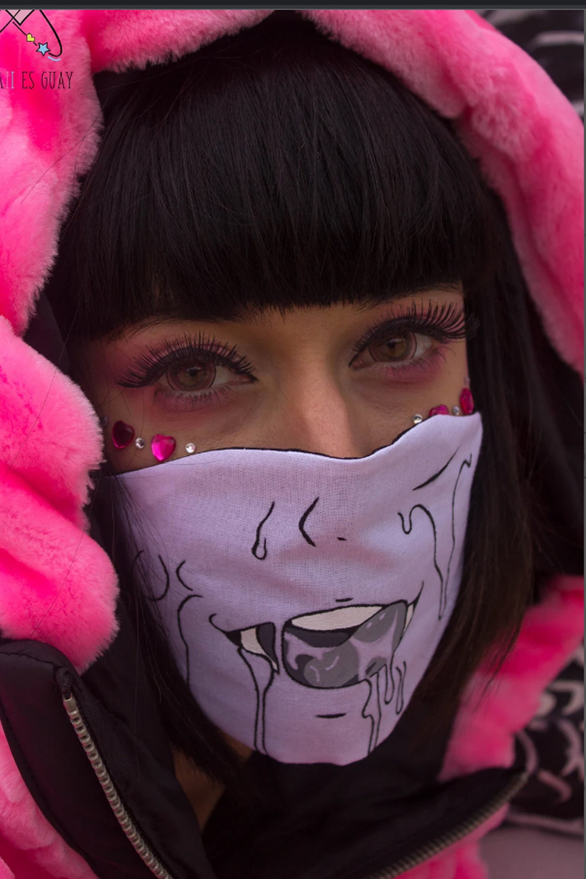 Ahegao Facemask for Anime Weaboo Lover, Manga Mouthmask Anime Girl Boy ...