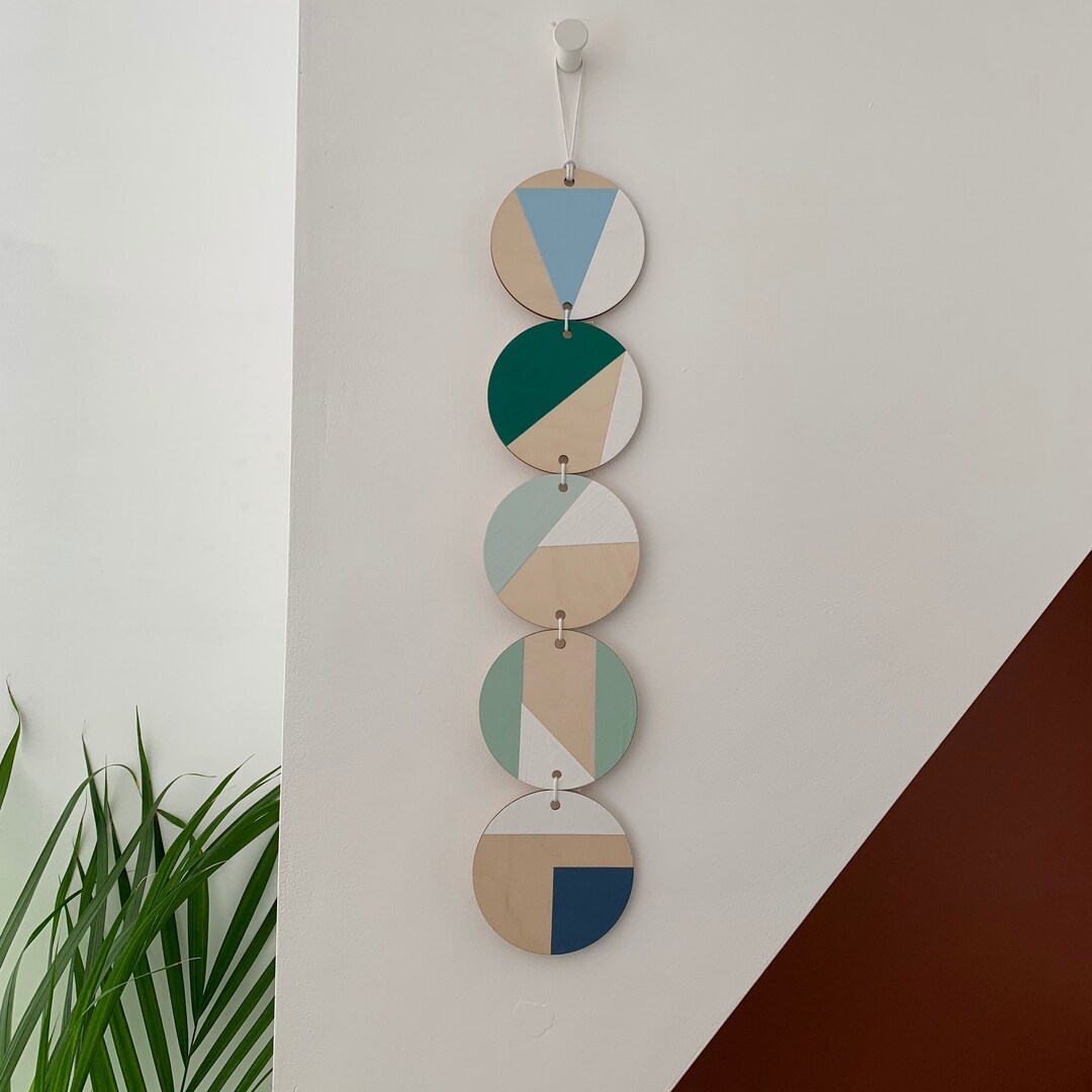 Wall Hanging Colourful Geometric Art Plywood Decor - Etsy