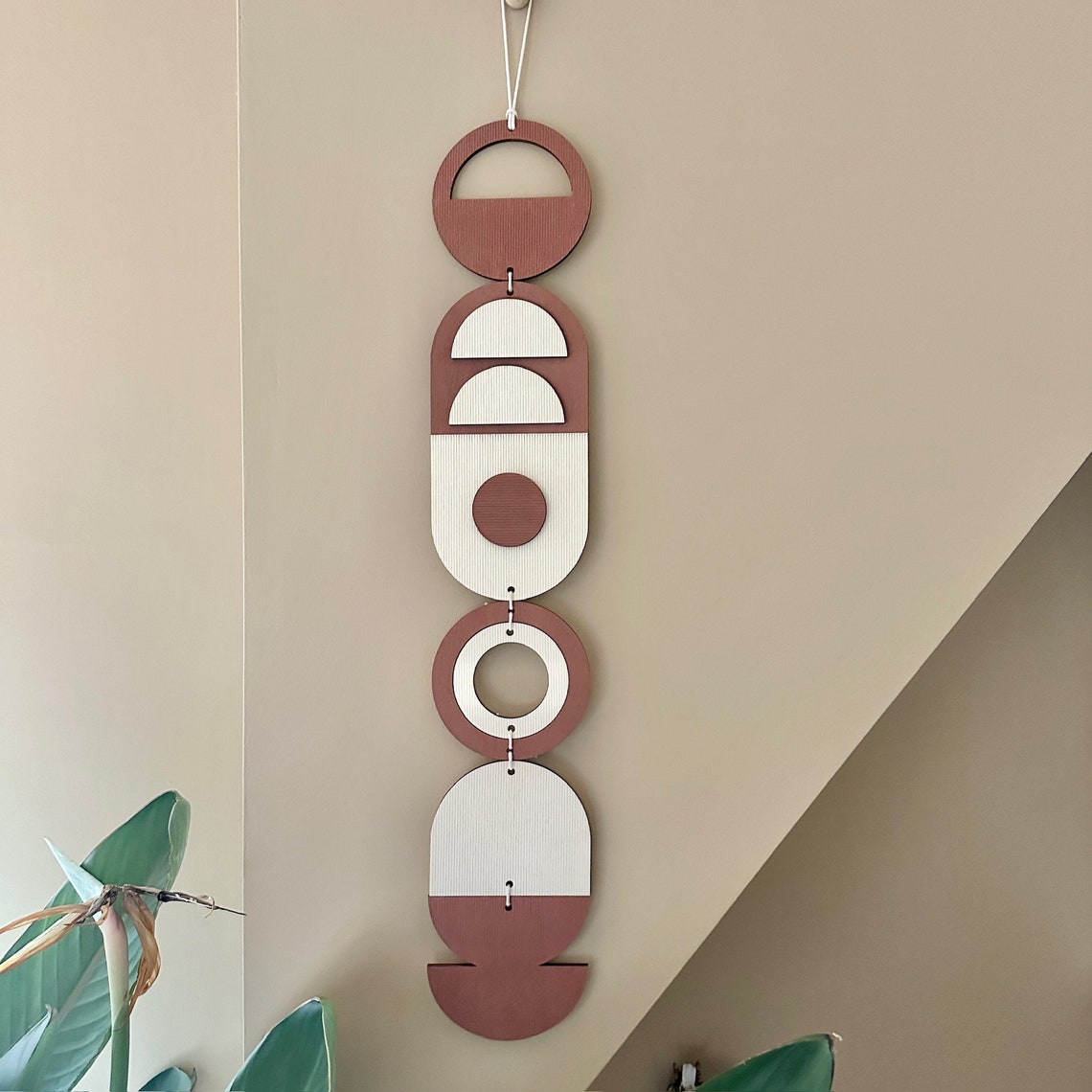 Terracotta Wall Hanging Gift - Geometric Wall Art - New Home Gift ...