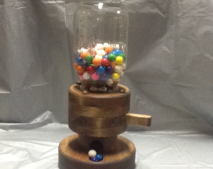 Round Wooden Gumball Machine - Etsy