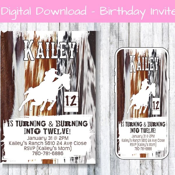 Western Birthday - Etsy