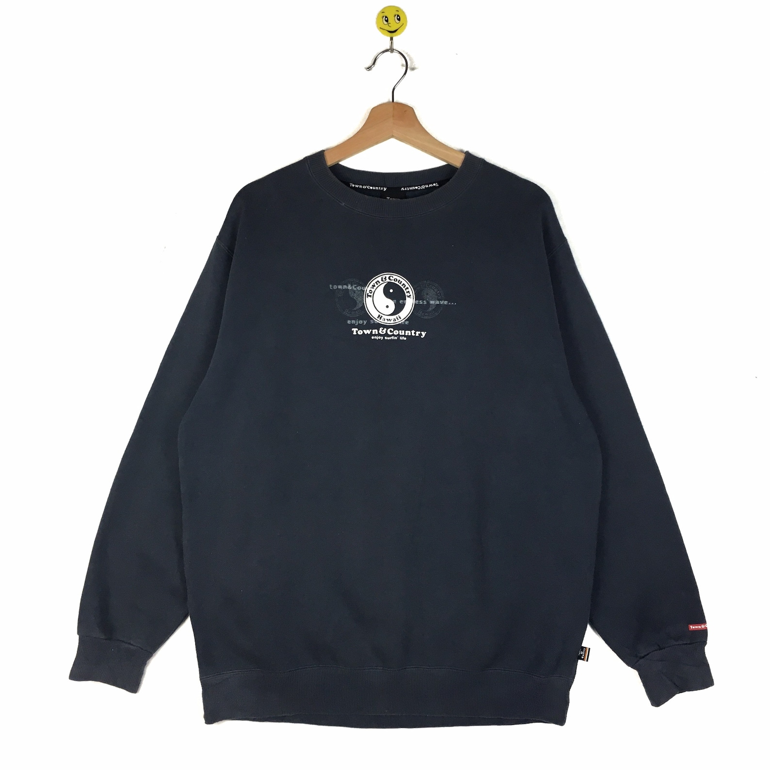 Vintage Town N Country Sweatshirt Tnc Yin Yang Pullover Town - Etsy