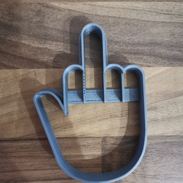 3d Printed Middle Finger Cookie Cutter - Etsy