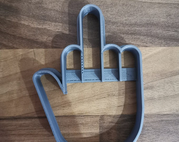 3d Printed Middle Finger Cookie Cutter - Etsy
