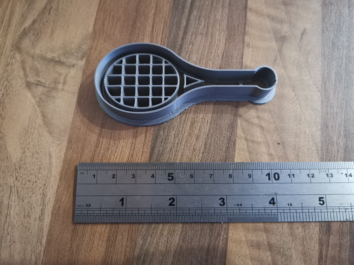 3d Printed Tennis Racquet Cookie Cutter - Etsy