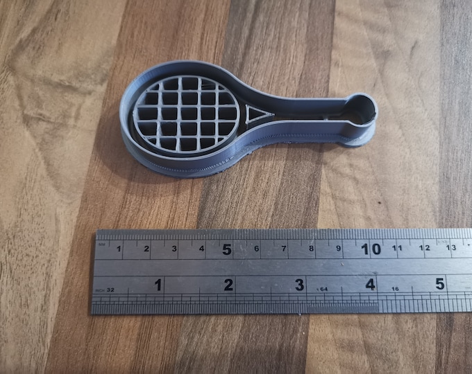 3d Printed Tennis Racquet Cookie Cutter - Etsy