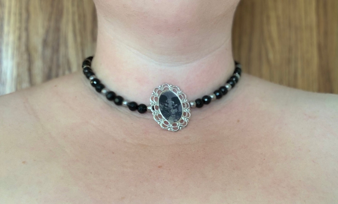 Halloween Lenticular Choker- Happy Couple/skeleton Couple - Etsy