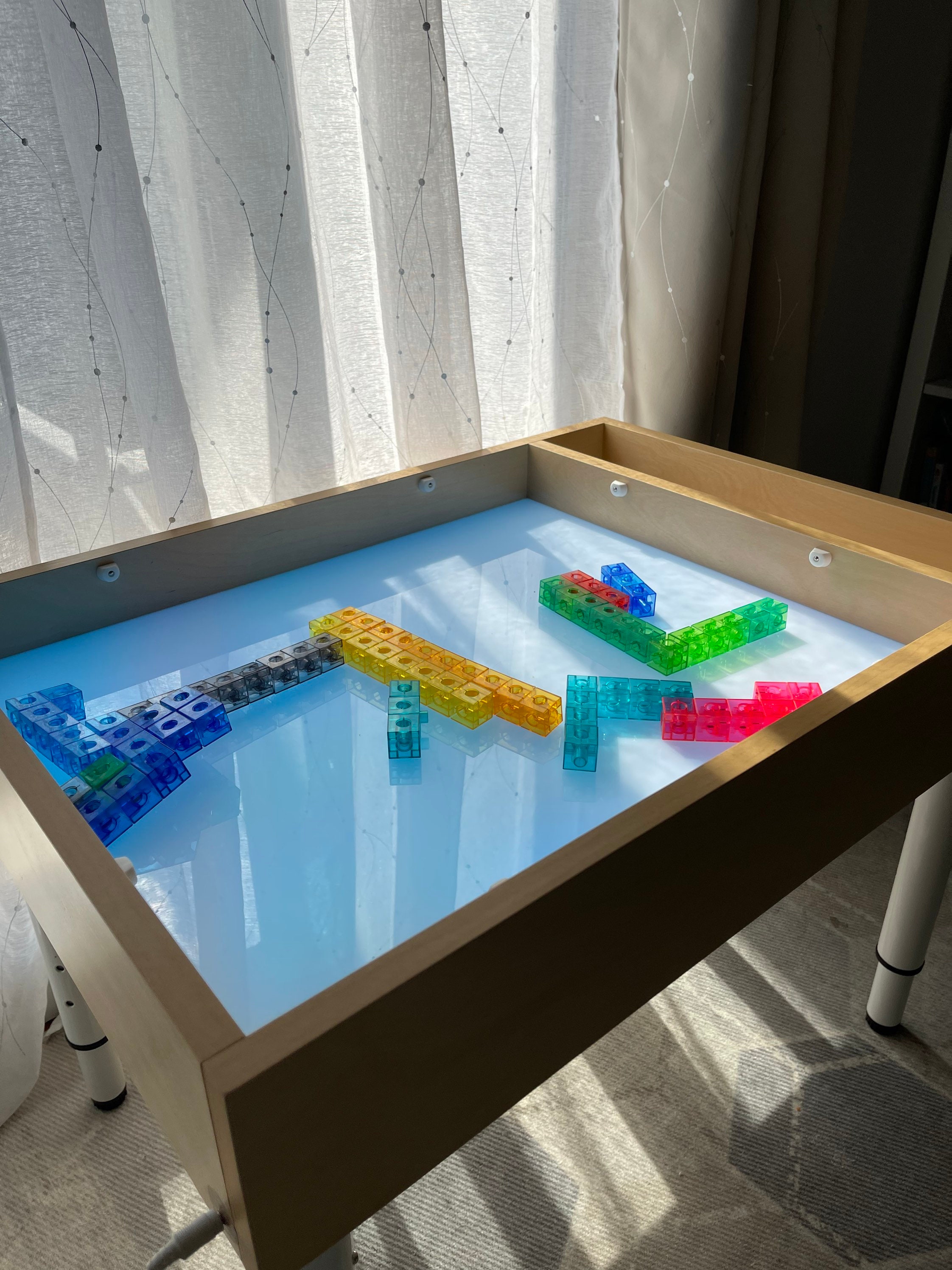 Light Sensory table desk for children 20 colors adjustable | Etsy