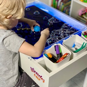 Light Table for Kids Height Adjustable SUPER Set 3 Covers glow in Dark ...