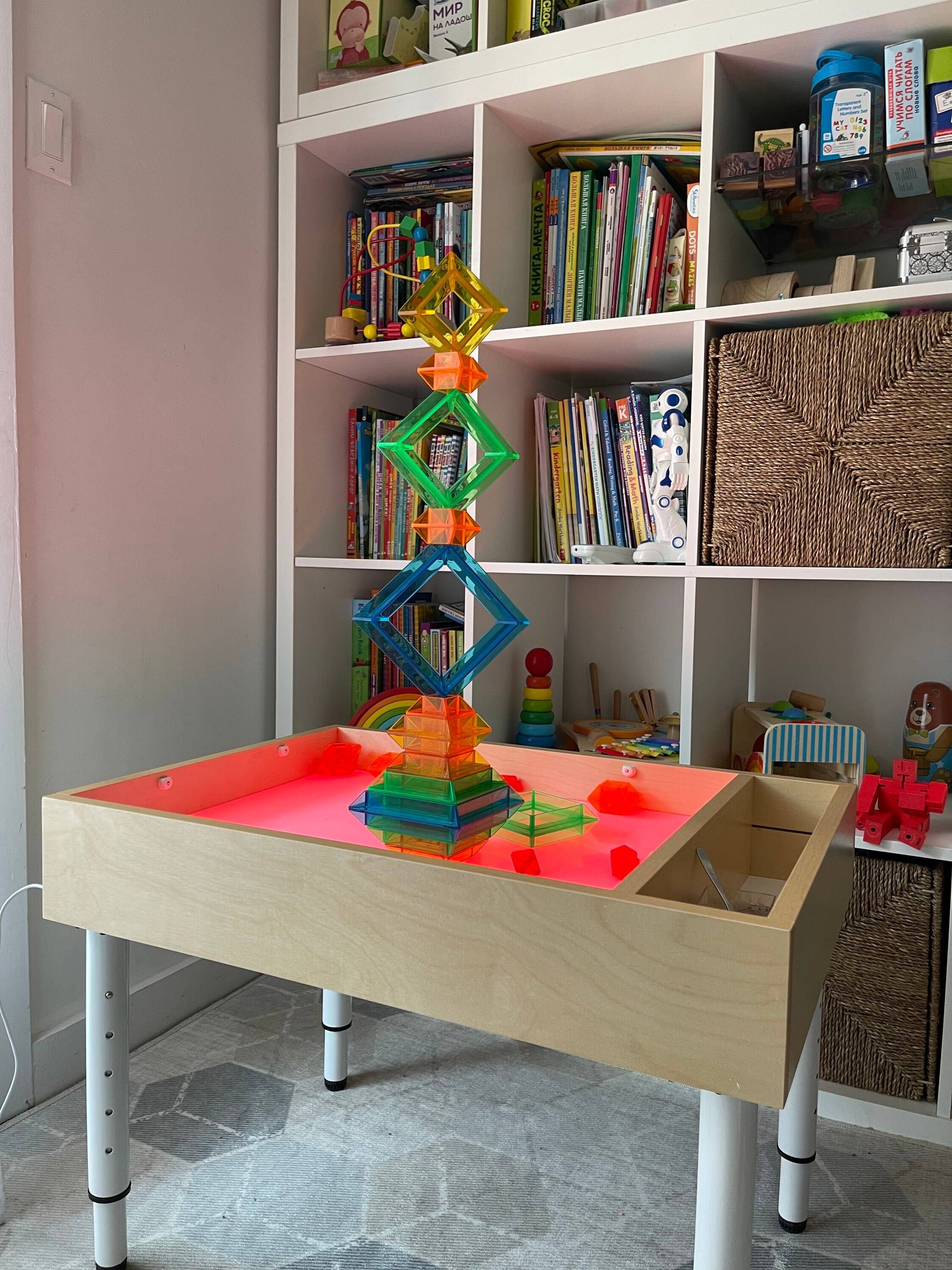 Light Sensory table desk for children 20 colors adjustable | Etsy