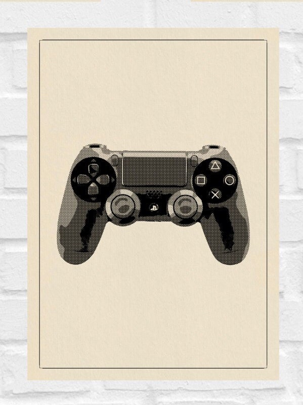 5 Gaming Controller Evolution Printable Poster/ Gameroom Digital Poster ...