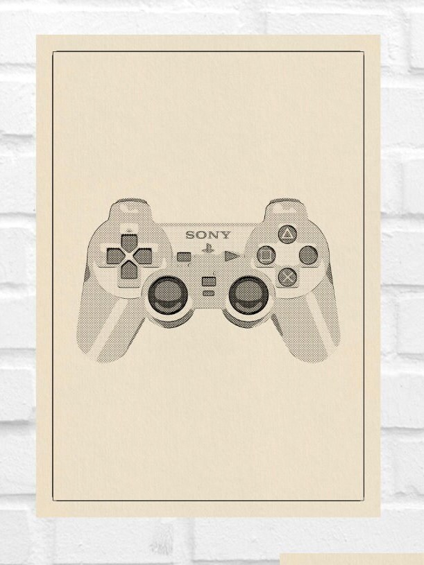 5 Gaming Controller Evolution Printable Poster/ Gameroom Digital Poster ...