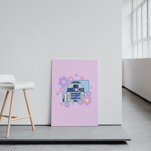 R2-D2 Cute Digital Print at Home/kawaii Droid Printable Wall Art ...
