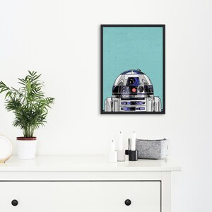 R2-D2 Comic Portrait Digital Download Print at Home/star Wars Printable ...