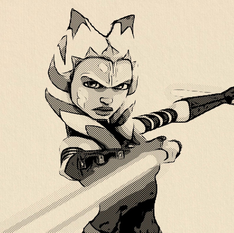 Ahsoka Tano Portrait Print, Star Wars Wall Art (digital Download) - Etsy