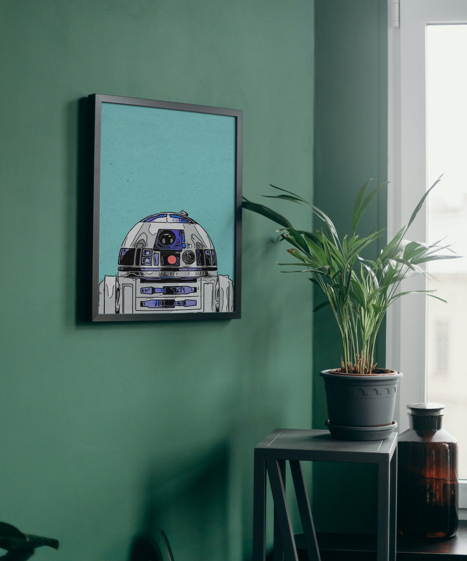 R2-D2 Comic Portrait Digital Download Print at Home/star Wars Printable ...