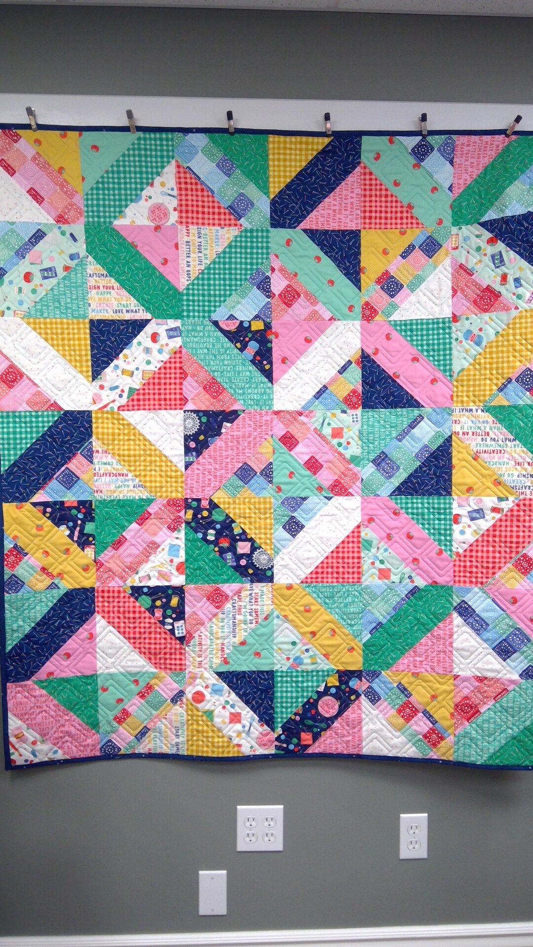 Handmade Patchwork Quilt, Lap Throws, Quilts for Sale - Etsy