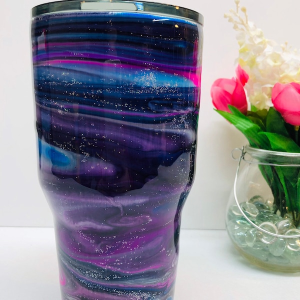 Alcohol Ink Tumbler - Etsy