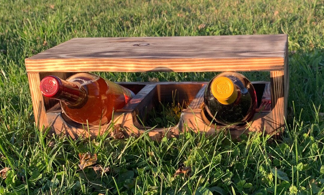 3 Bottle Wine Rack, Wine Storage, Counter Top Wine Storage - Etsy