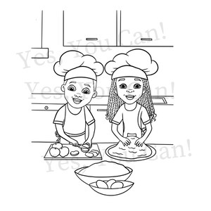 African American Children Coloring Book, Yes I Can Coloring Affirmation ...