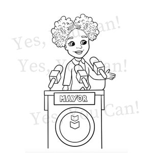 African American Children Coloring Book, Yes I Can Coloring Affirmation ...