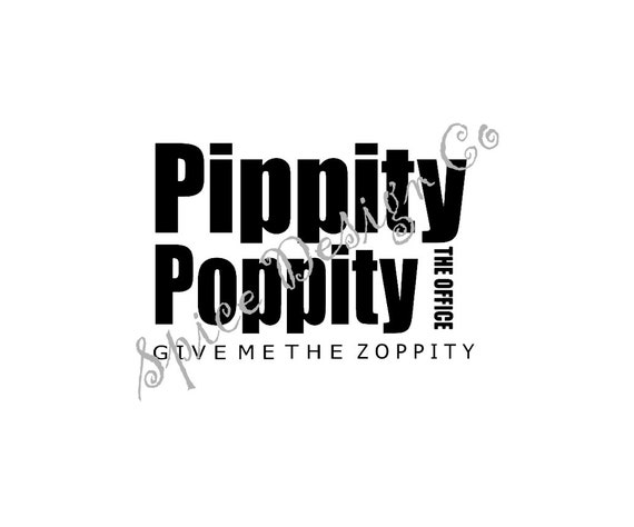 Pippity Poppity The Office Download Multiple Formats Cut | Etsy