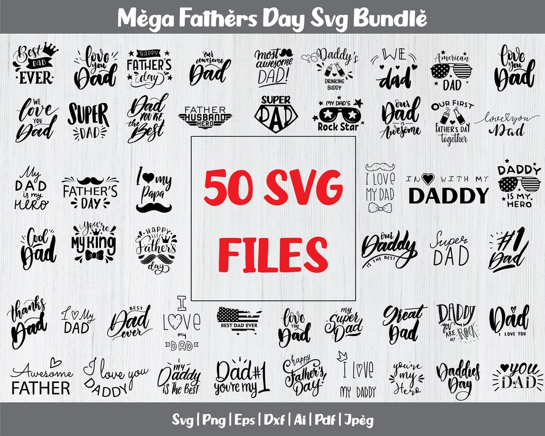 Fathers Day Svg Bundle Dad Svg Daddy Svg Father Svg Best - Etsy Canada