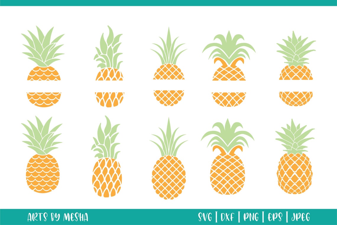 Buy Pineapple SVG Bundle Pineapple Svg Files Pineapple Monogram Online ...