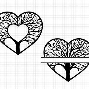 Split Monogram Family Tree Svg Split Tree Svg Family Tree - Etsy Canada